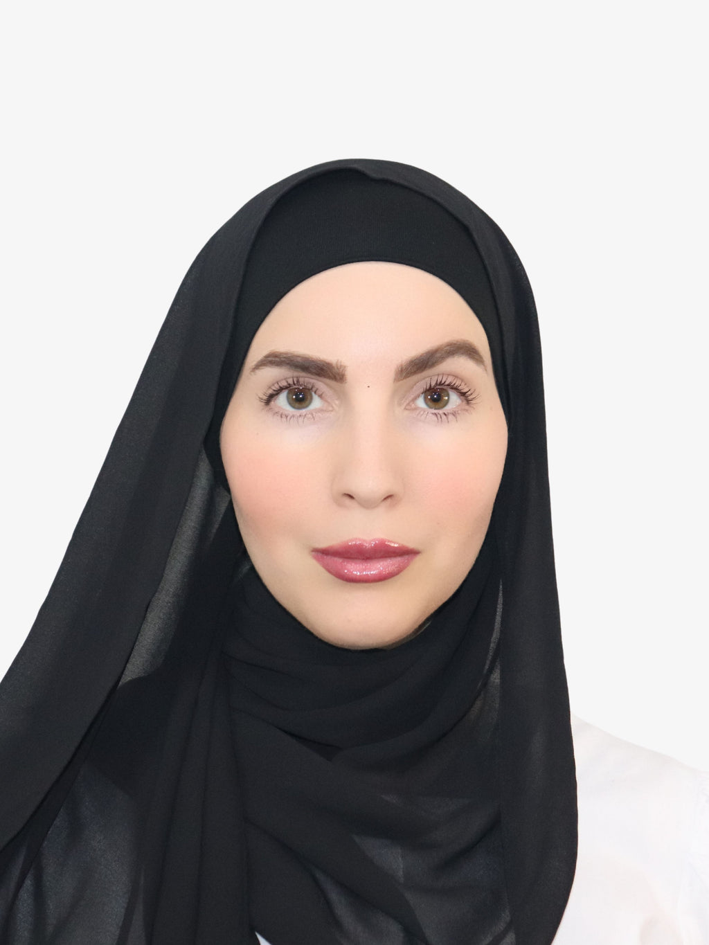 Classic Matching Chiffon Hijab Set - Black