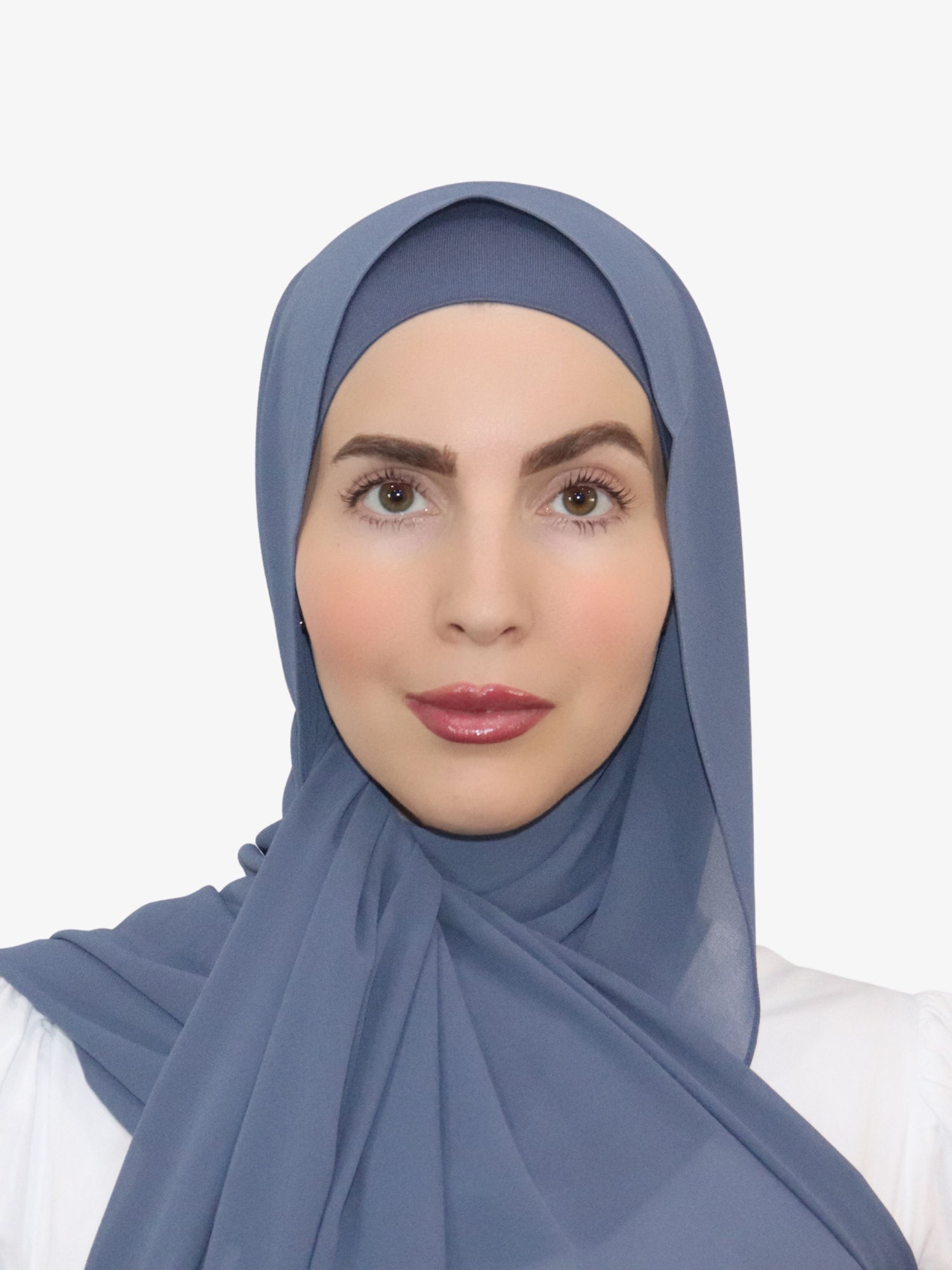 Classic Matching Chiffon Hijab Set - Ocean