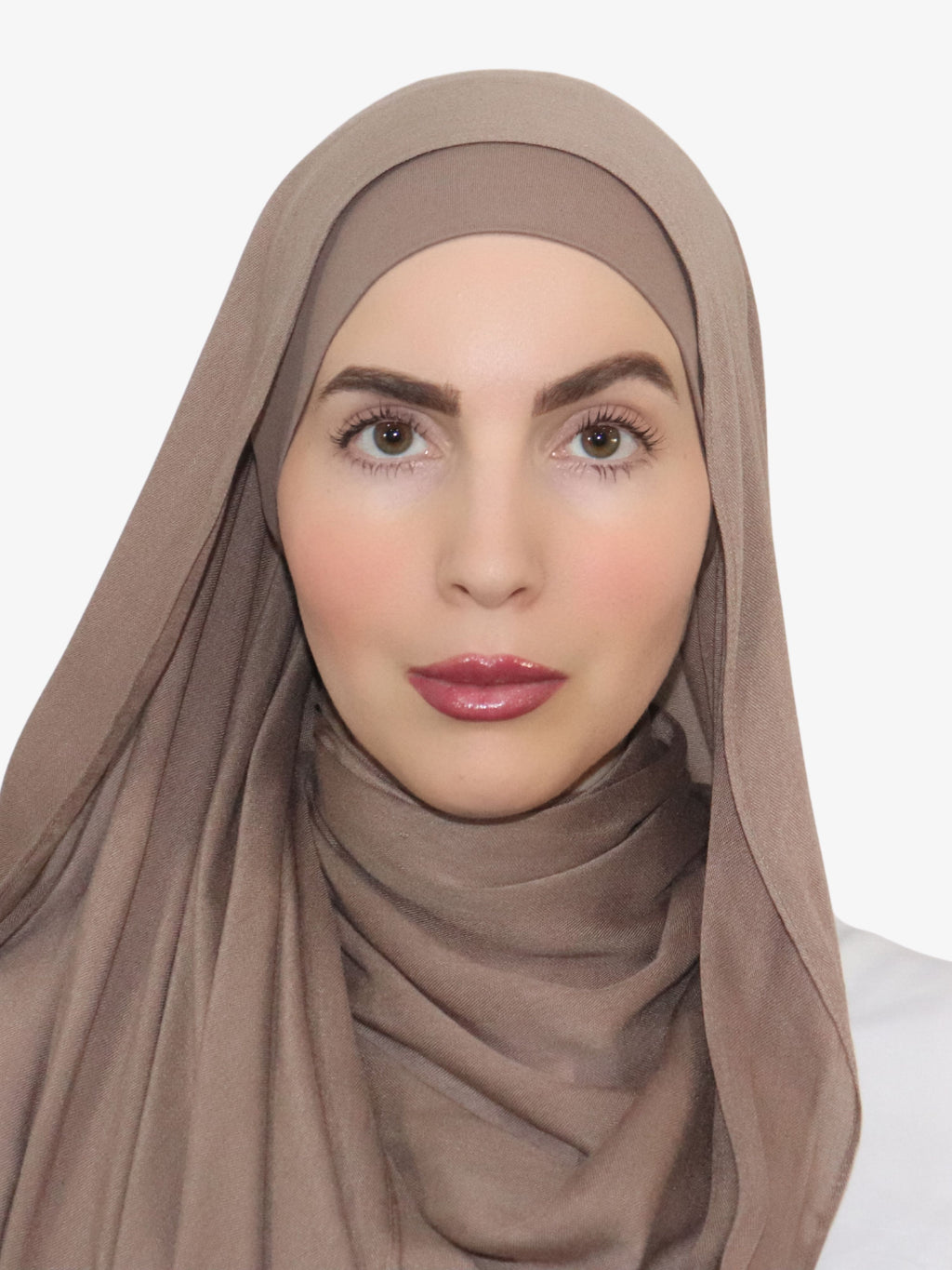 Premium Matching Modal Hijab Set - Fossil