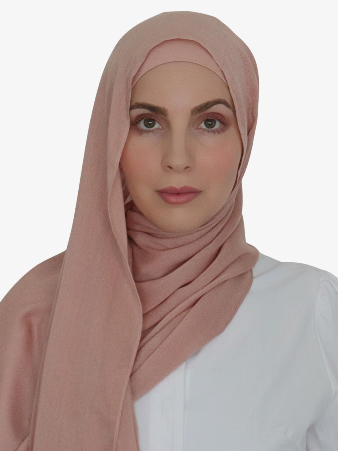 Premium Matching Modal Hijab Set - Misty Rose