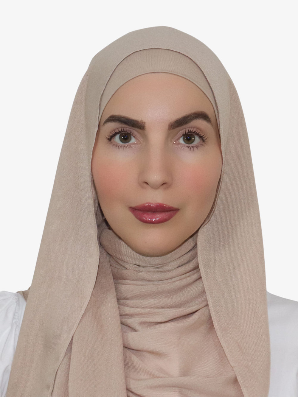 Premium Matching Modal Hijab Set - Mushroom